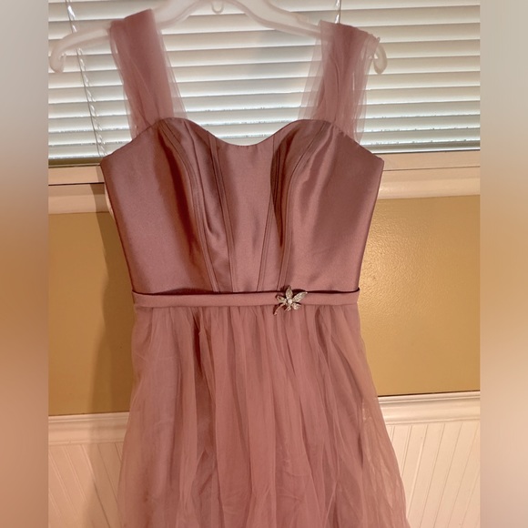 Oleg Cassini | Dresses | Dust Rose Prom Dress | Poshmark